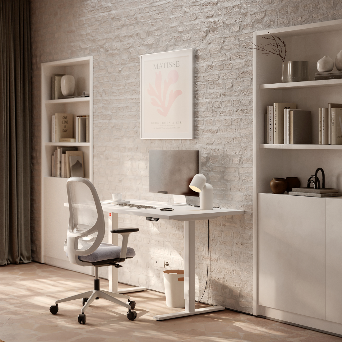 Escritorio elevable Eleva Pro + Silla Create